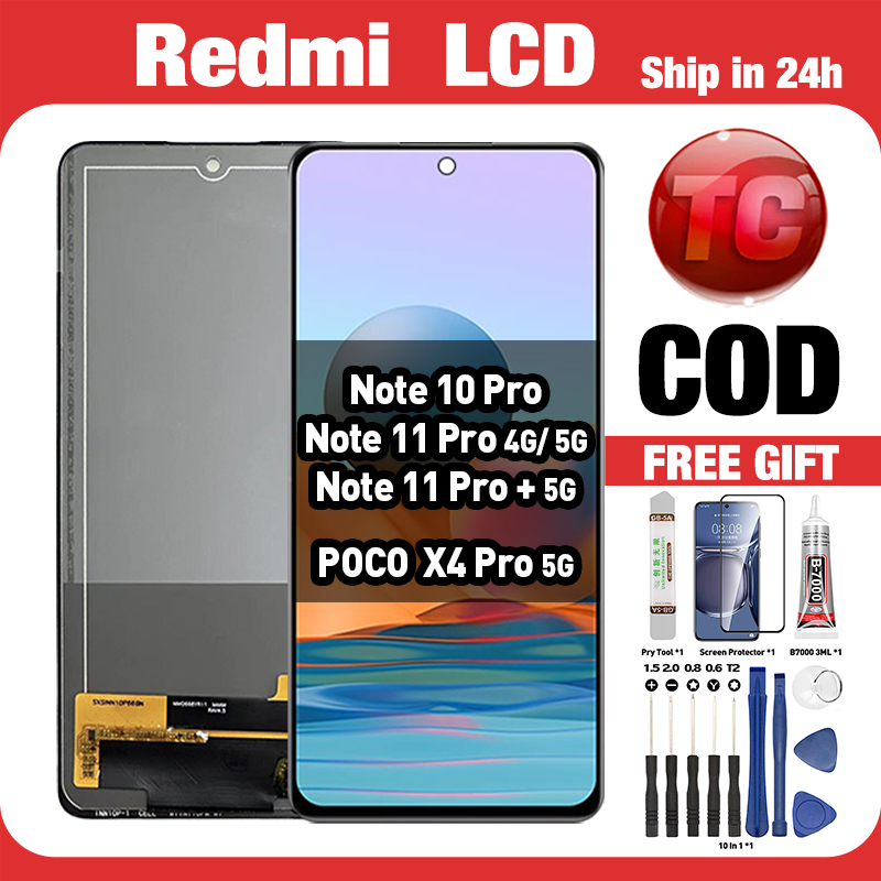 LCD Redmi Note 10 Pro/ 11 Pro 5G 4G/ 11 Pro Plus/ poco X4 Pro 5G ...