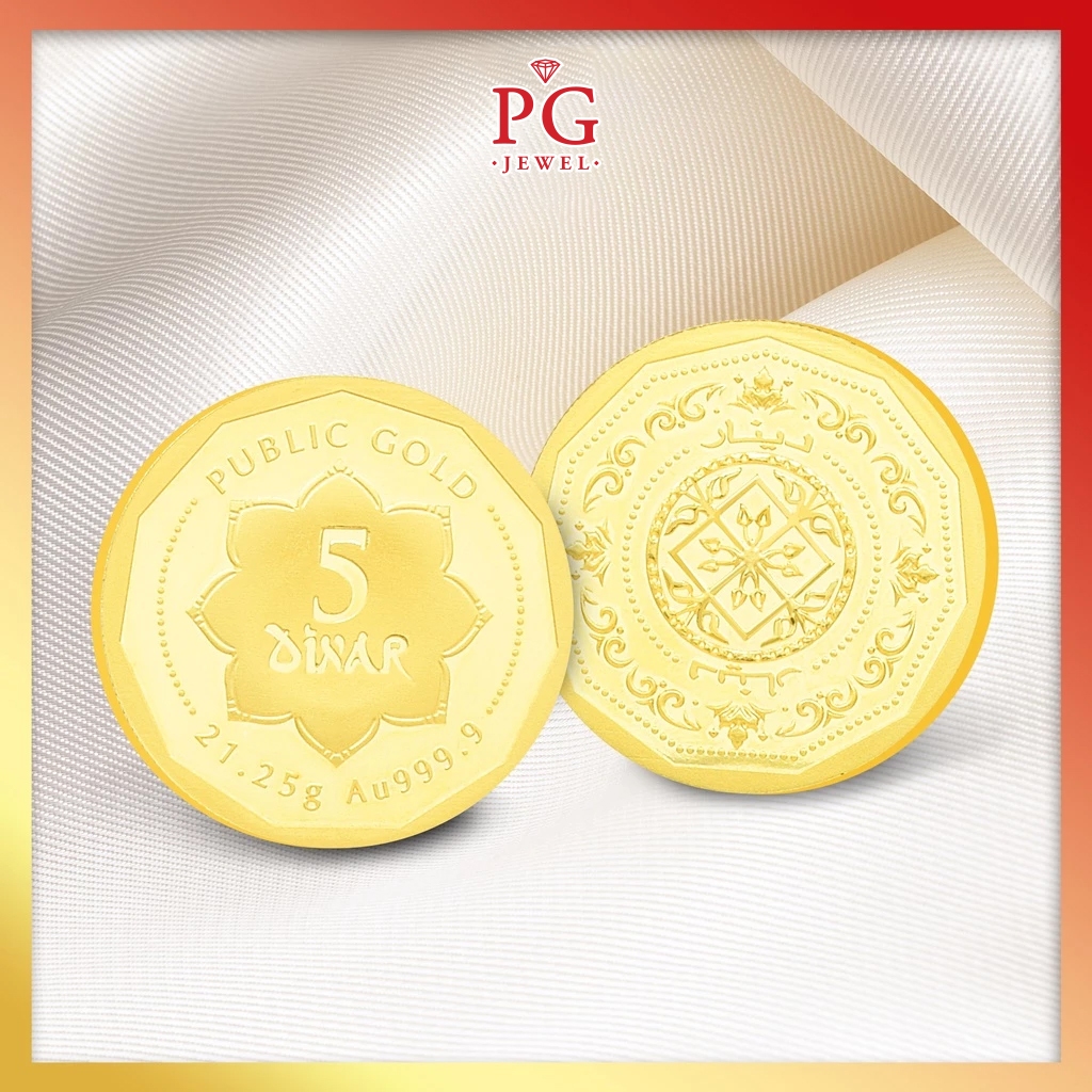 Public Gold PG 5 Dinar 21.25G (Au 999.9) 24K | Shopee Malaysia