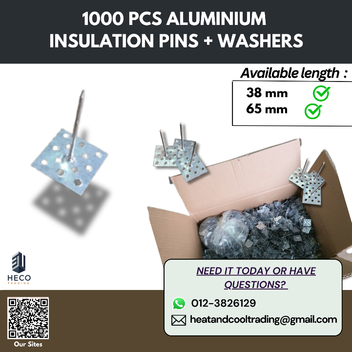 1000 PCS Aluminium Insulation Pins With Washers for Fastening ...