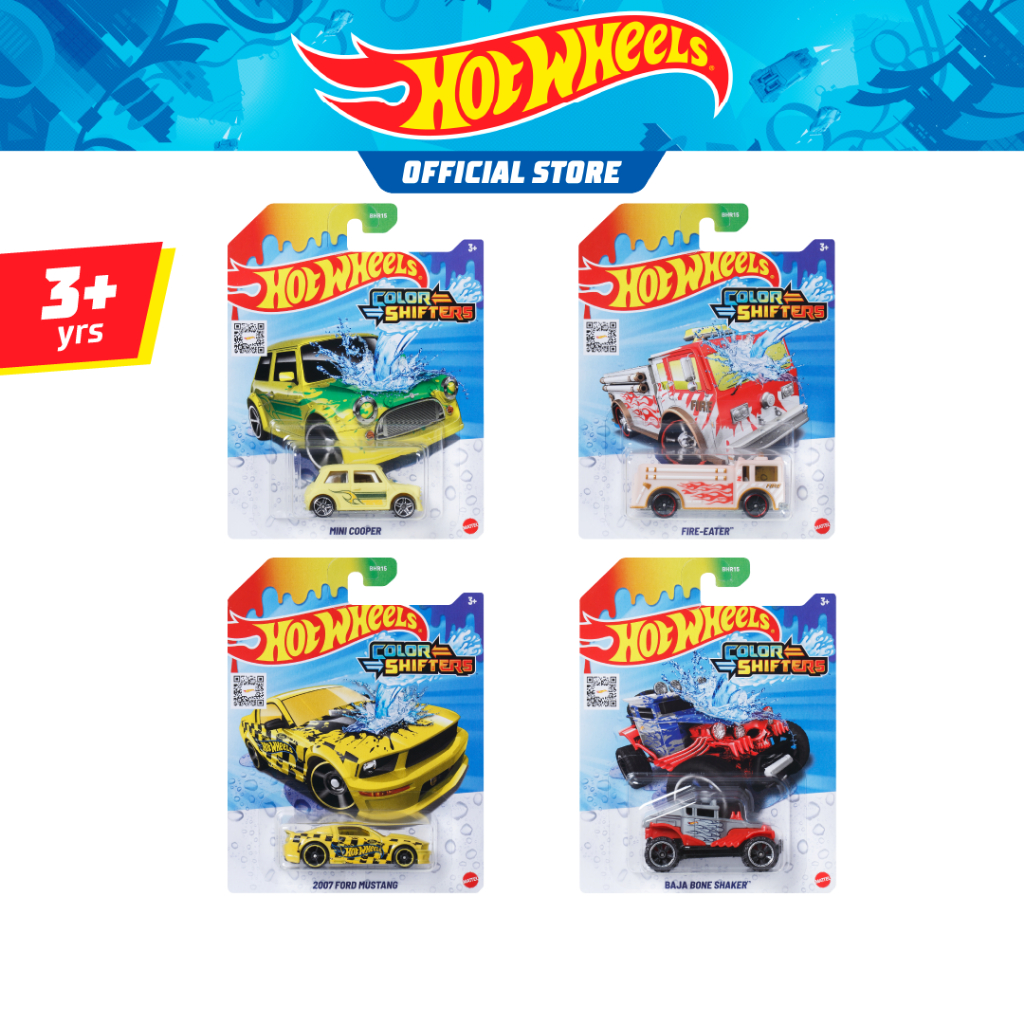 Hot Wheels Car, 1 Color-Changing Toy Vehicle in 1:64 Scale (BHR15 ...