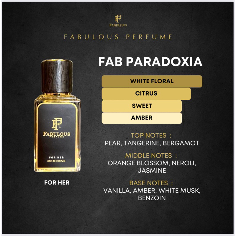 Perfume FAB PARADOXIA From Fabulous Perfume | Shopee Malaysia