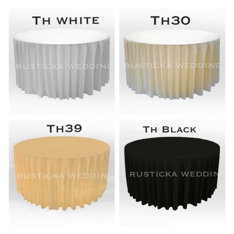 Page No #1 Round Table Cover Jersey Alas Meja Bulat Catering Canopy ...