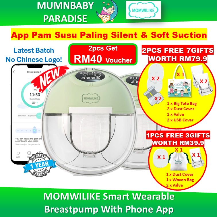 [GIFT+RM40 VOUCHER+FREE SHIPPING] Momwilike Smart Apps Wearable Breast ...