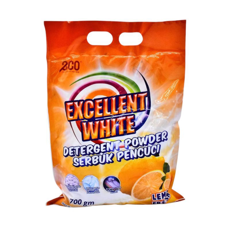 Sabun Pencuci Pakaian Eco Shop Excellent White Lemon Detergent Powder ...