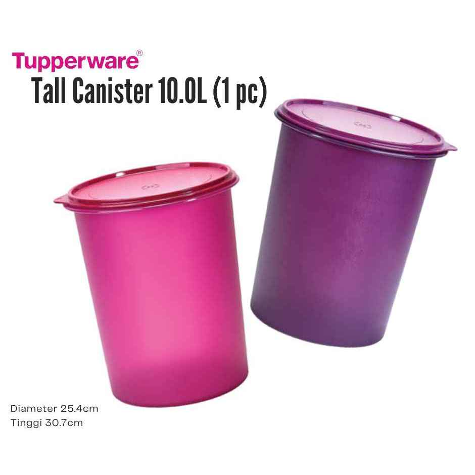 Tupperware Tall Canister 10L Giant Food Canister Tong Keropok Bekas ...
