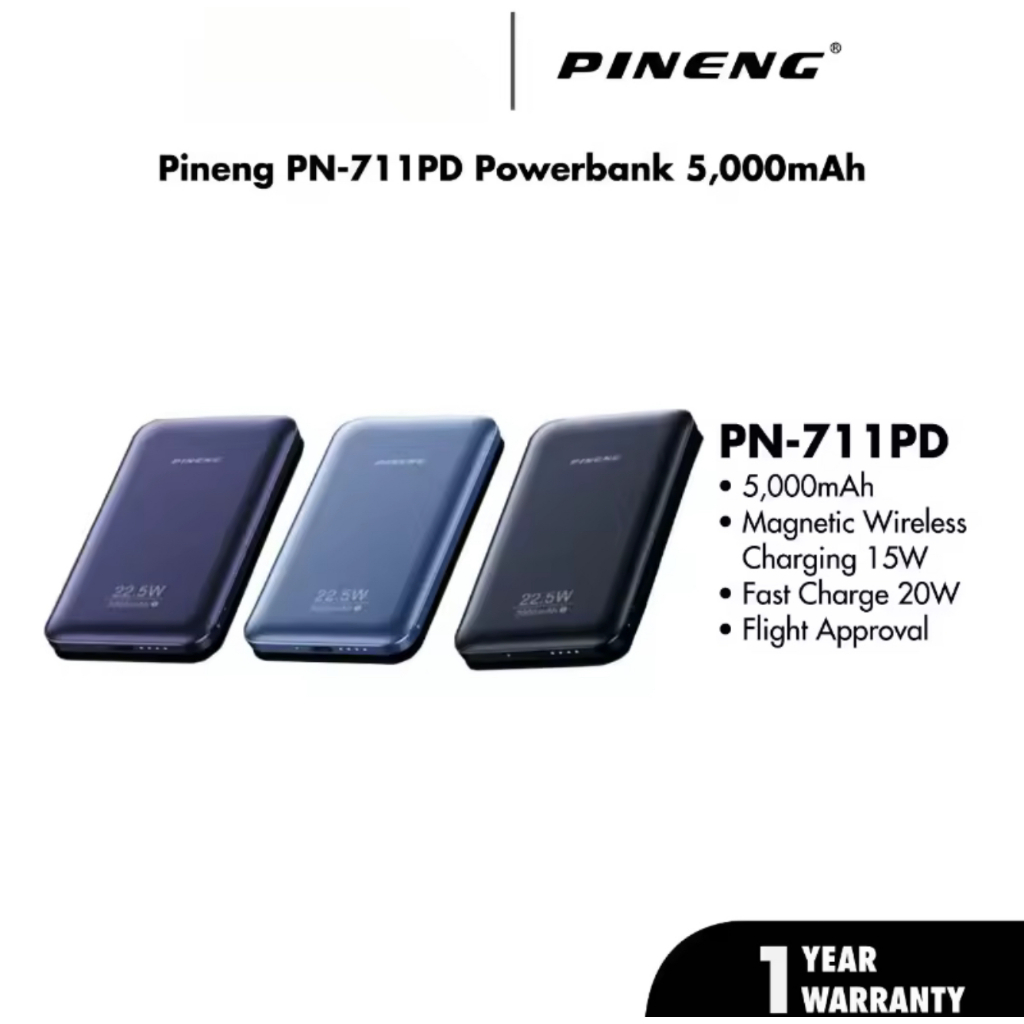 PINENG PN-711PD Magnetic Wireless Power Bank Portable 22.5W Fast ...