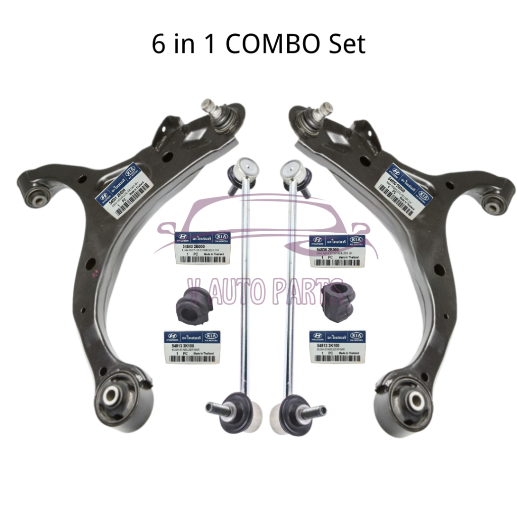 [6 IN 1 COMBO] OEM Front Lower Arm / Stabilizer Link / Bush for Hyundai ...