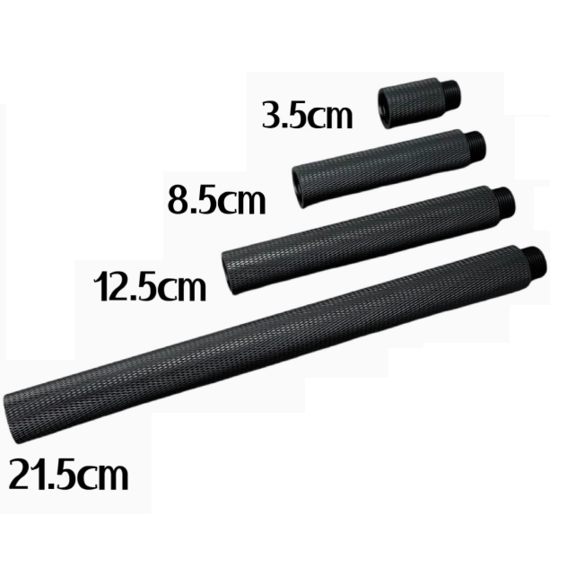 14mmX21.5cm/12.5cmX8.5cmX3.5cm reverse tooth extension tube modified 4 ...