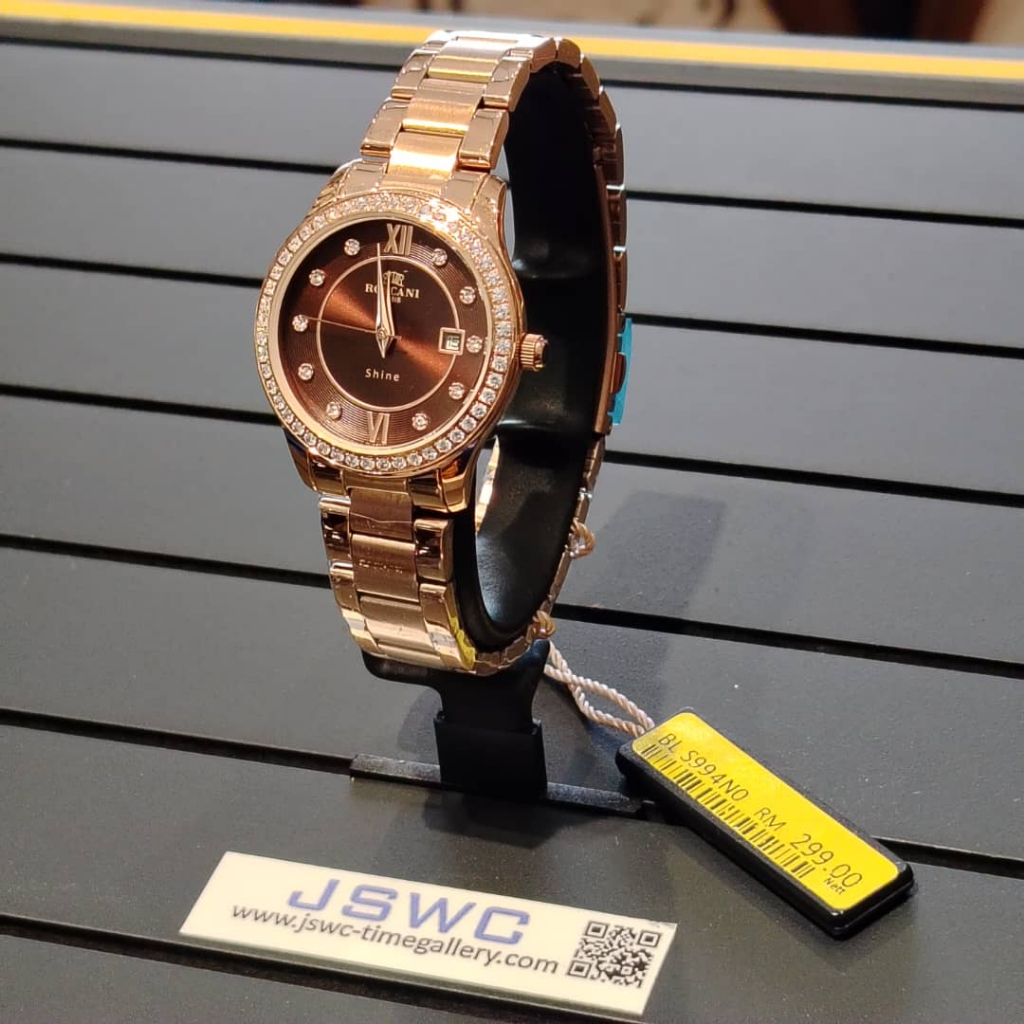 [FREE CAP & PAPER BAG] [Original] Roscani Lady BLS994N0 Analog Jam ...