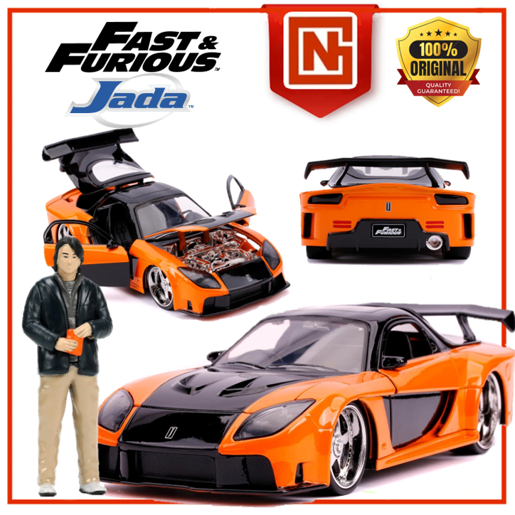 Jada Toys Fast & Furious 1:24 Tokyo Drift Han's 1995 Mazda RX-7 Widebody & Han Figure -33174 ...
