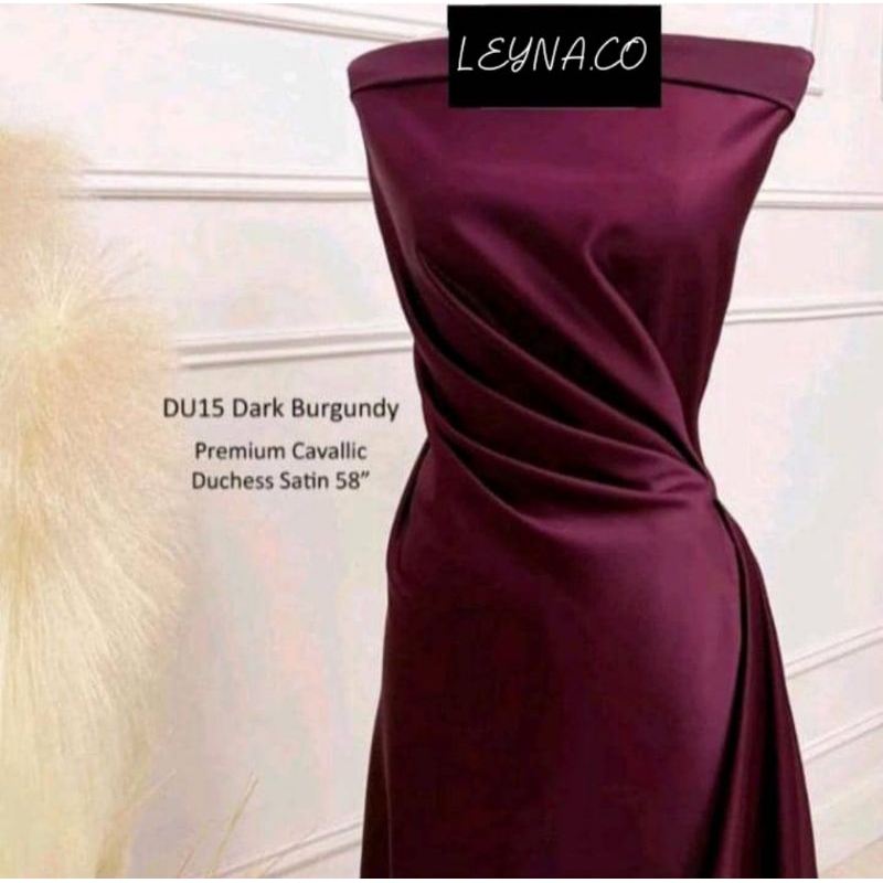 KAIN PASANG PREMIUM SOFT DUCHESS SATIN OPEN METER BIDANG 60 | LEYNA.CO ...