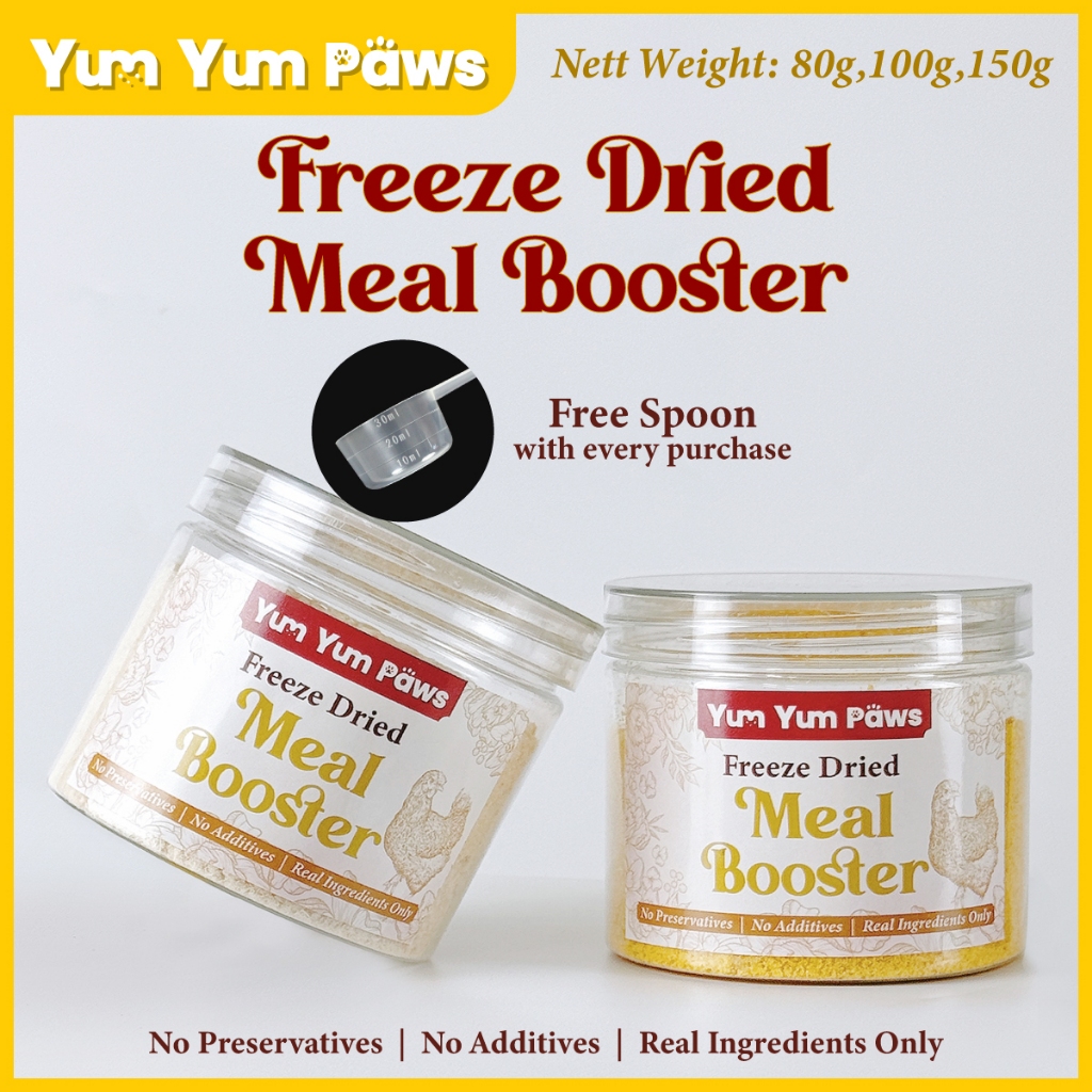 YUM YUM PAWS FREEZE DRIED MEAL TOPPER MEAL BOOSTER POWDER CHICKEN ...