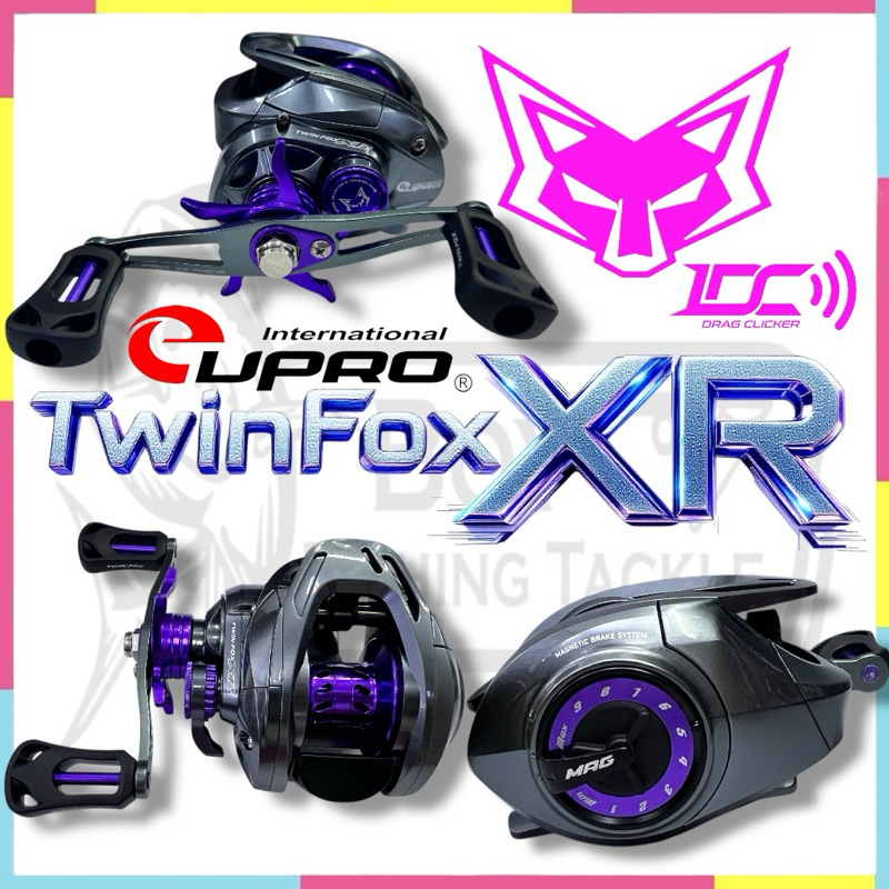2025 EUPRO TWIN FOX XR TFX151L BULLZEN ZEN 100HSL BAITCASTING BC REEL ...