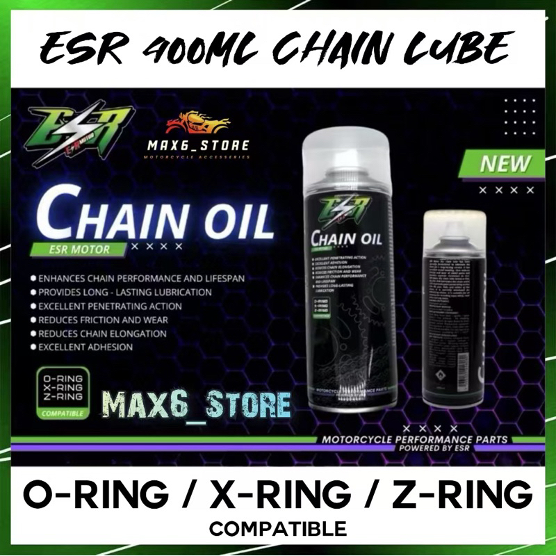 100% ORIGINAL ESR MOTOR CHAIN OIL 400ML / MINYAK RANTAI ESR MOTOR CHAIN ...