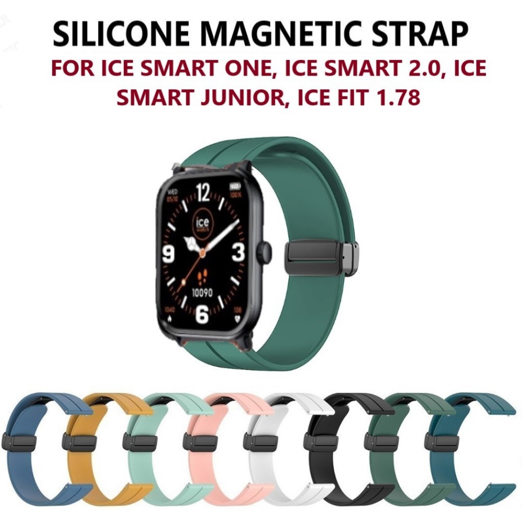 Ready Stock] Color Silicone Magnetic Strap Band - Smart watch Ice-Watch ...