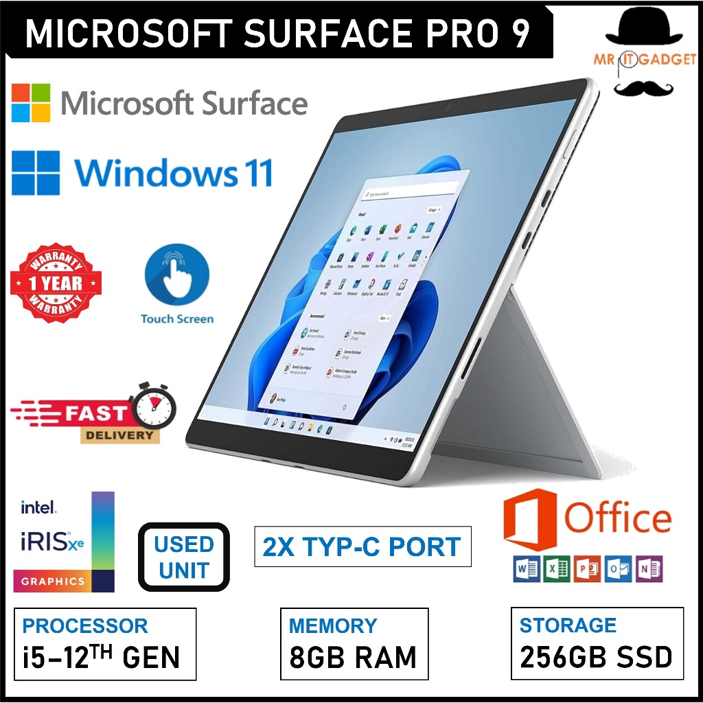 Microsoft Surface Pro 8/ Pro 7/Pro 6/Pro/GO 2 16GB RAM 1TB SSD 12.3"inch Touch Screen Tablet ...
