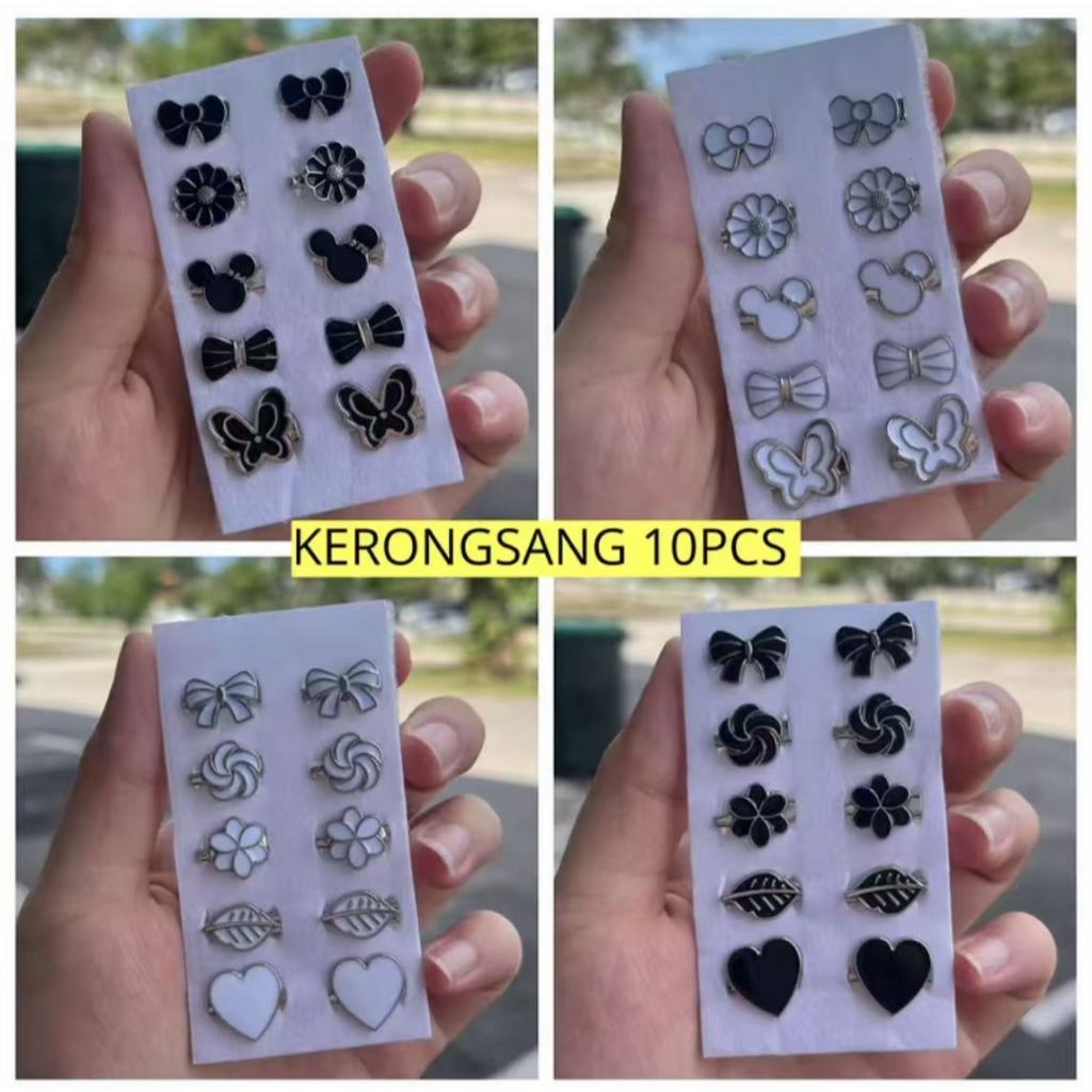 Kerongsang 10pcs Pin Tudung Butang Hijab Brooch Kacing | Shopee Malaysia