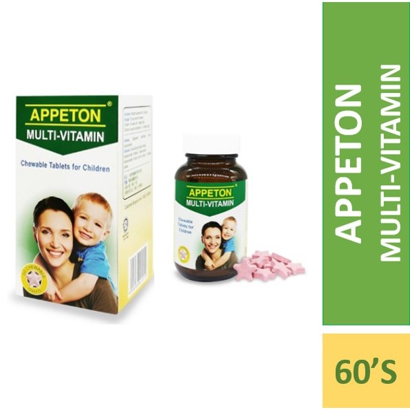 APPETON MULTIVITAMIN CHEWABLE TABLETS FOR CHILDREN 60'S CHEWABLE ...
