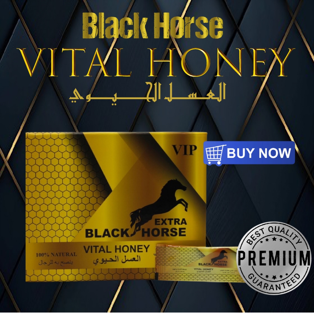 100% Original Black Horse Extra Vital Royal Honey – 48 Sachets x 10g | Shopee Malaysia