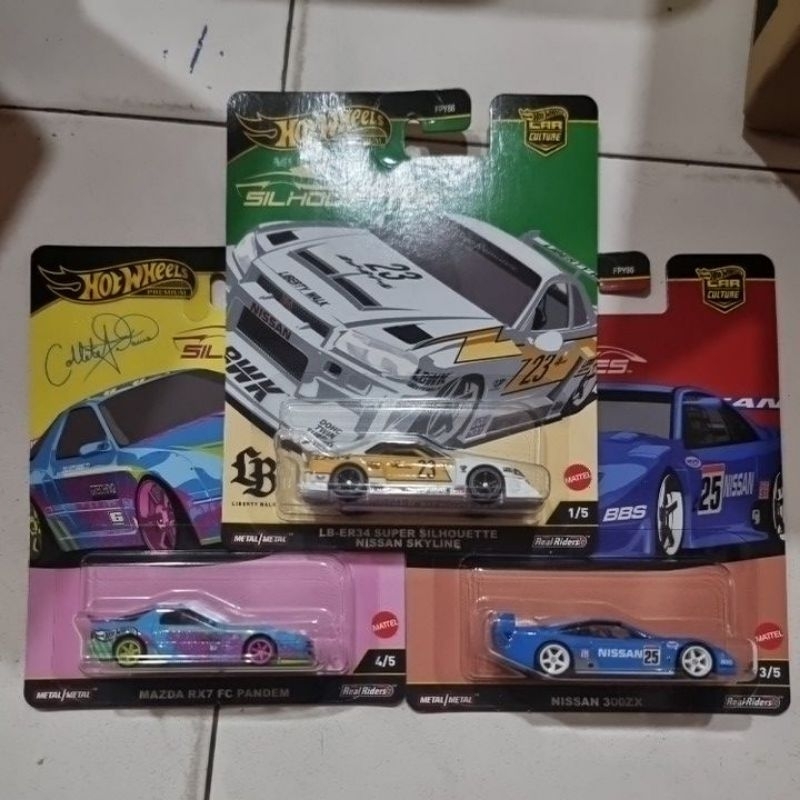 Hot Wheels Silhouette 2025 LBWK ER34 RX7 Pandem Nissan 300ZX | Shopee ...