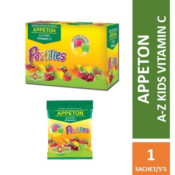 APPETON A-Z KID'S VITAMIN C PASTILLES 5's/SACHET ( 1 SACHET ) | Shopee ...