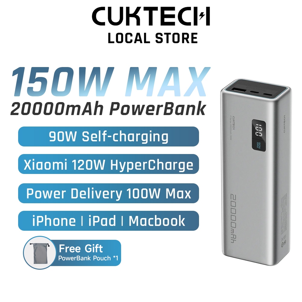 CUKTECH Xiaomi 120W Fast Charging PB200P No. 15 P Series 20000mAh 150W Power Bank | Shopee Malaysia
