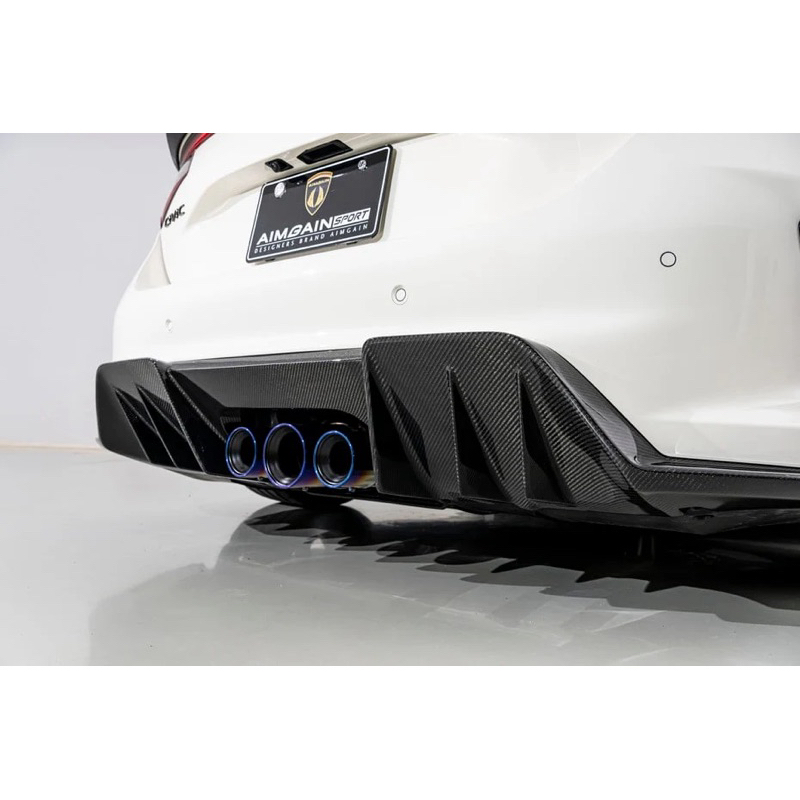 Honda civic Type R FL5 Hatchback AIMGAIN carbon rear lip skirt diffuser ...