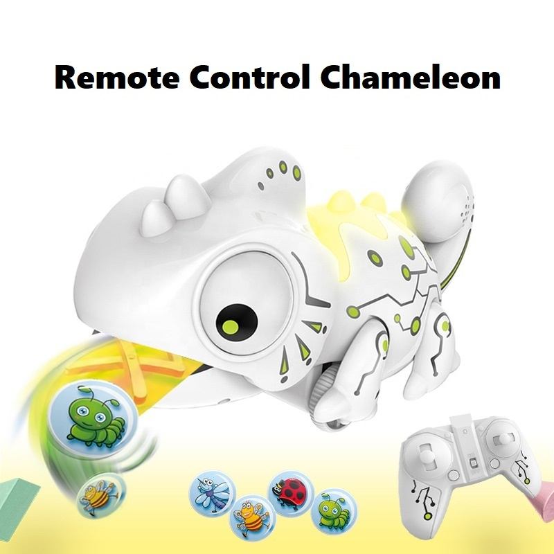 Children electronic pet 2.4G Remote Control Chameleon tongue catch ...