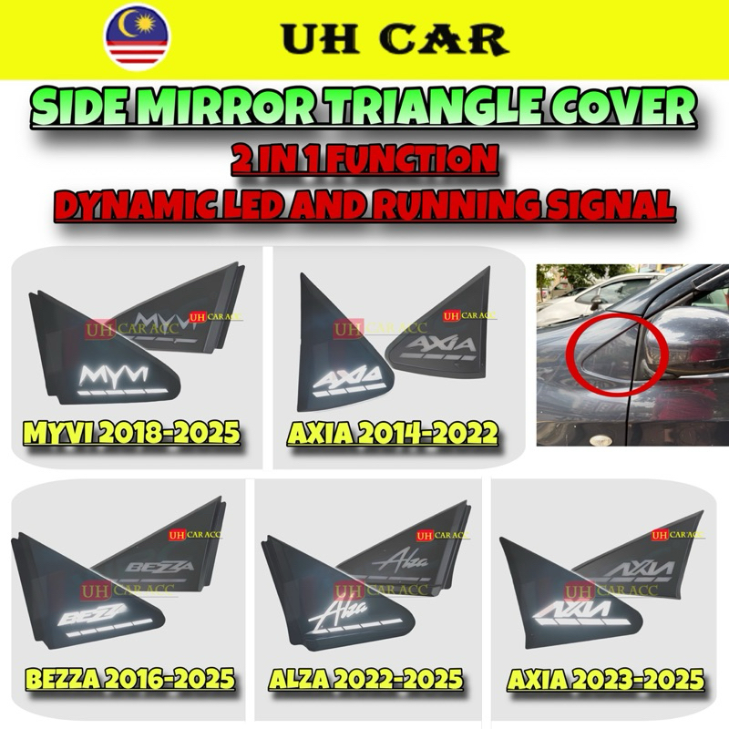 (DTK) Front Side Mirror Triangle Cover Lamp Dynamic Led Light Running ...