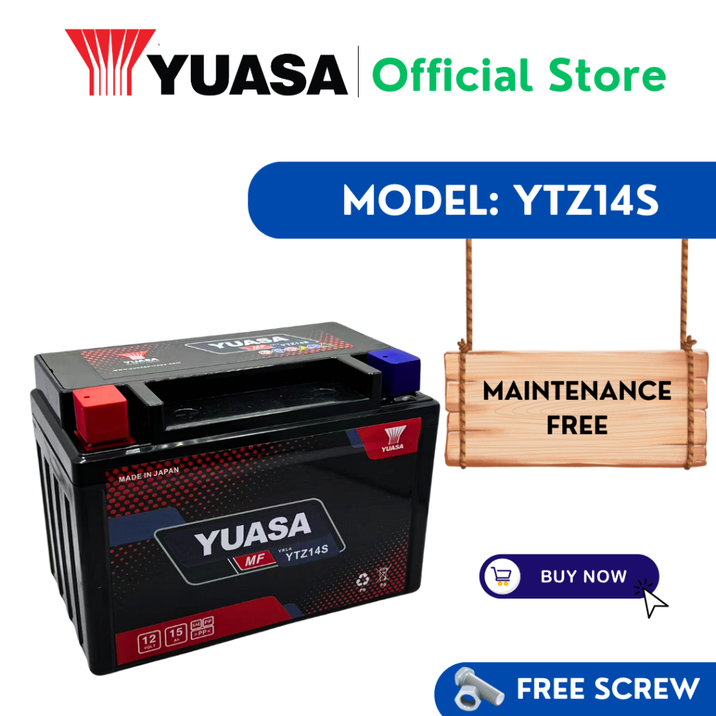 GEL BATTERY YTZ14S-BS YTZ14S YTZ14 YUASA MONFA YAMAHA BOLT XV950 VMAX ...