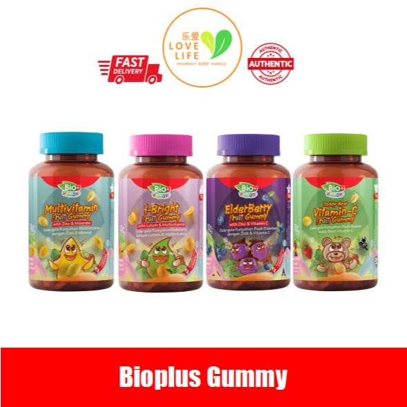 OFFER EXP2026 BioPlus Junior Gummy (Vitamin C, Elderberry, Multivitamin ...