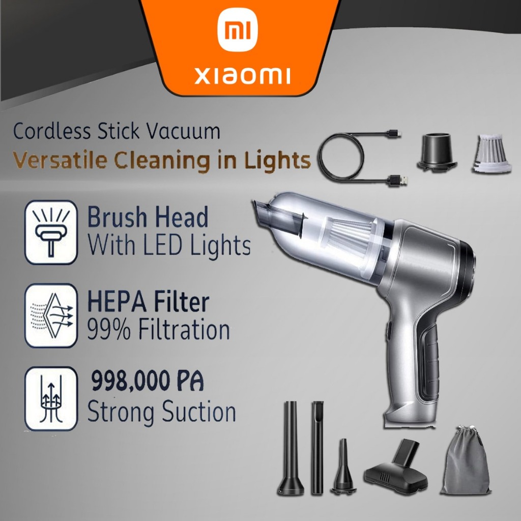 Xiaomi Cordless Vacuum Cleaner 4 In 1 Car Vacuum Handheld Car Portable ...