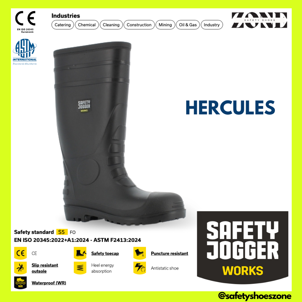 HERCULES Safety Jogger Safety Shoes S5 CE High Cut/Kasut Keselamatan ...