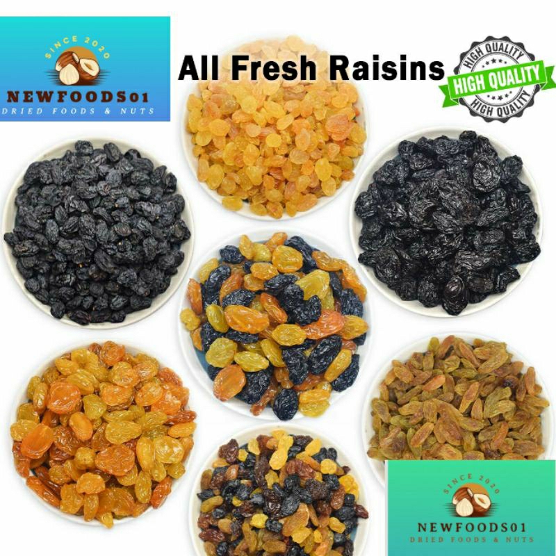 Raisins Mix 1kg, 800g /sultana/Golden/Black Jumbo/long green/Golden ...