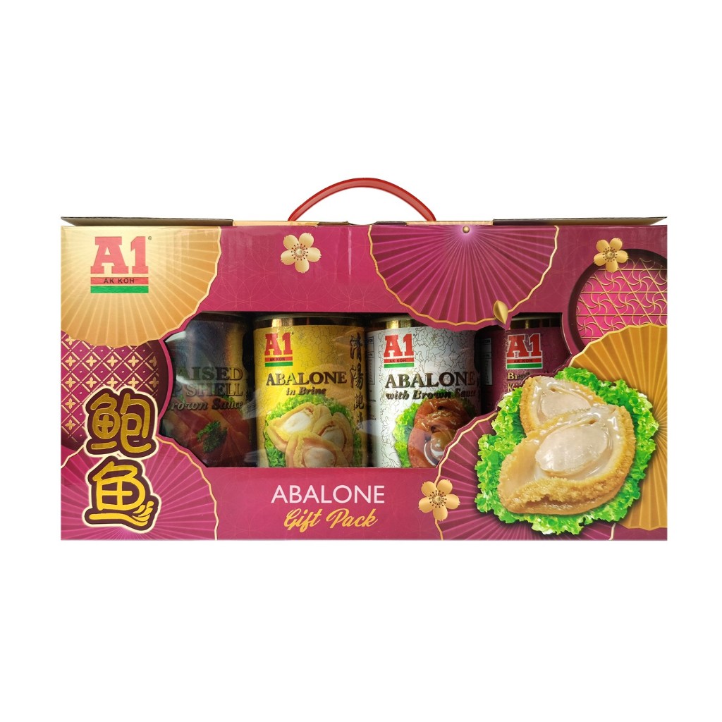 A1 Abalone Gift Set abalone - 4 can's (Top Shell Slice, Abalone Brine ...