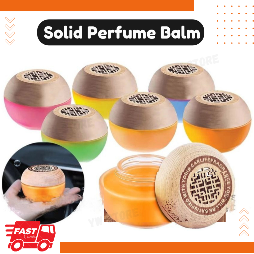 Solid Perfume Balm Air Freshener Perfume Bathroom Solid Balm Fragrance ...