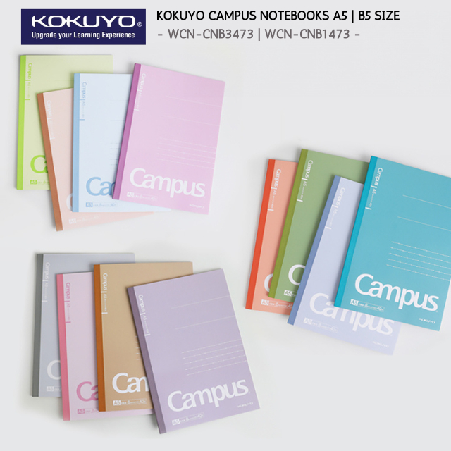 Kokuyo Campus Dotted Line Notebook A5/B5 (1 Pc/8mm/40's) Buku Nota Garis putus-putus Kampus ...