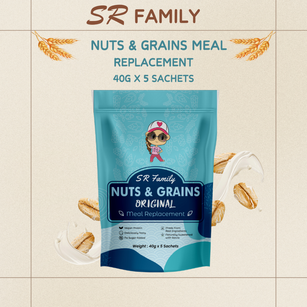 SR Nuts&Grains Meal Replacement (40g x 5 Sachets) | Shopee Malaysia