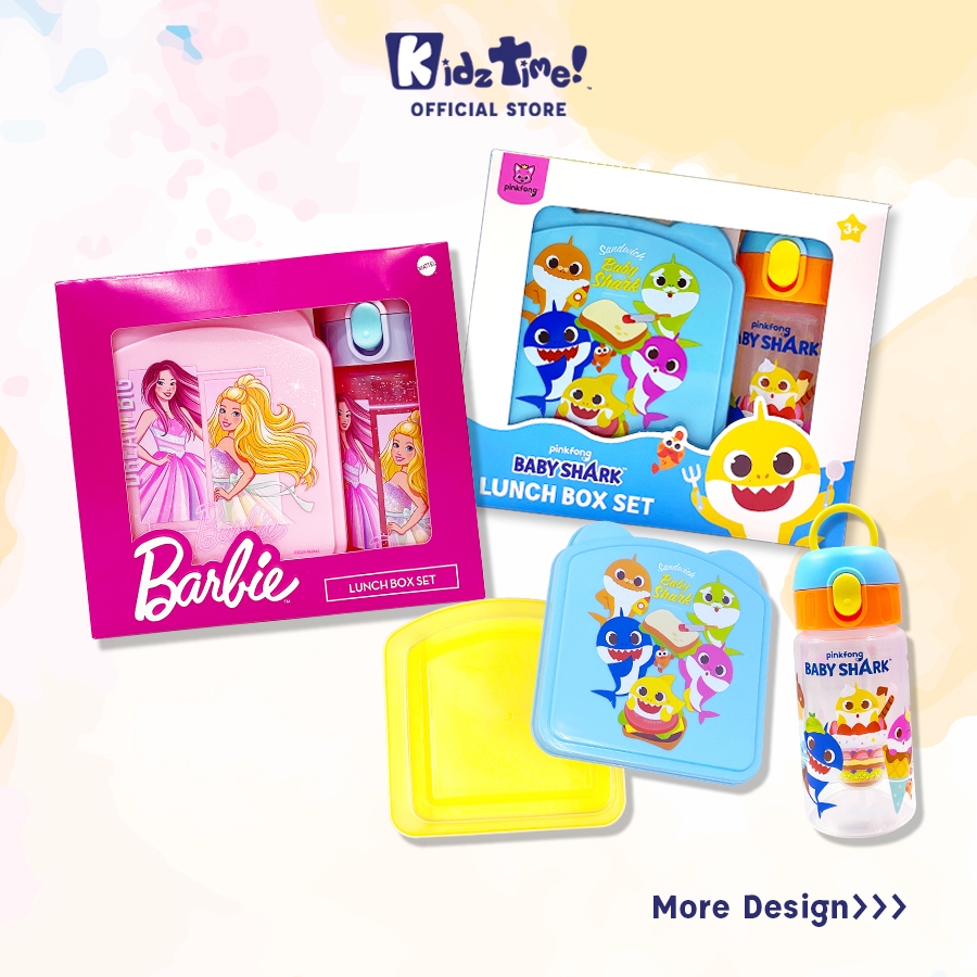 Kidztime x Kids Cartoon Lunch Box Set with One Lunch Box & One 430ml Water Bottle | Shopee Malaysia