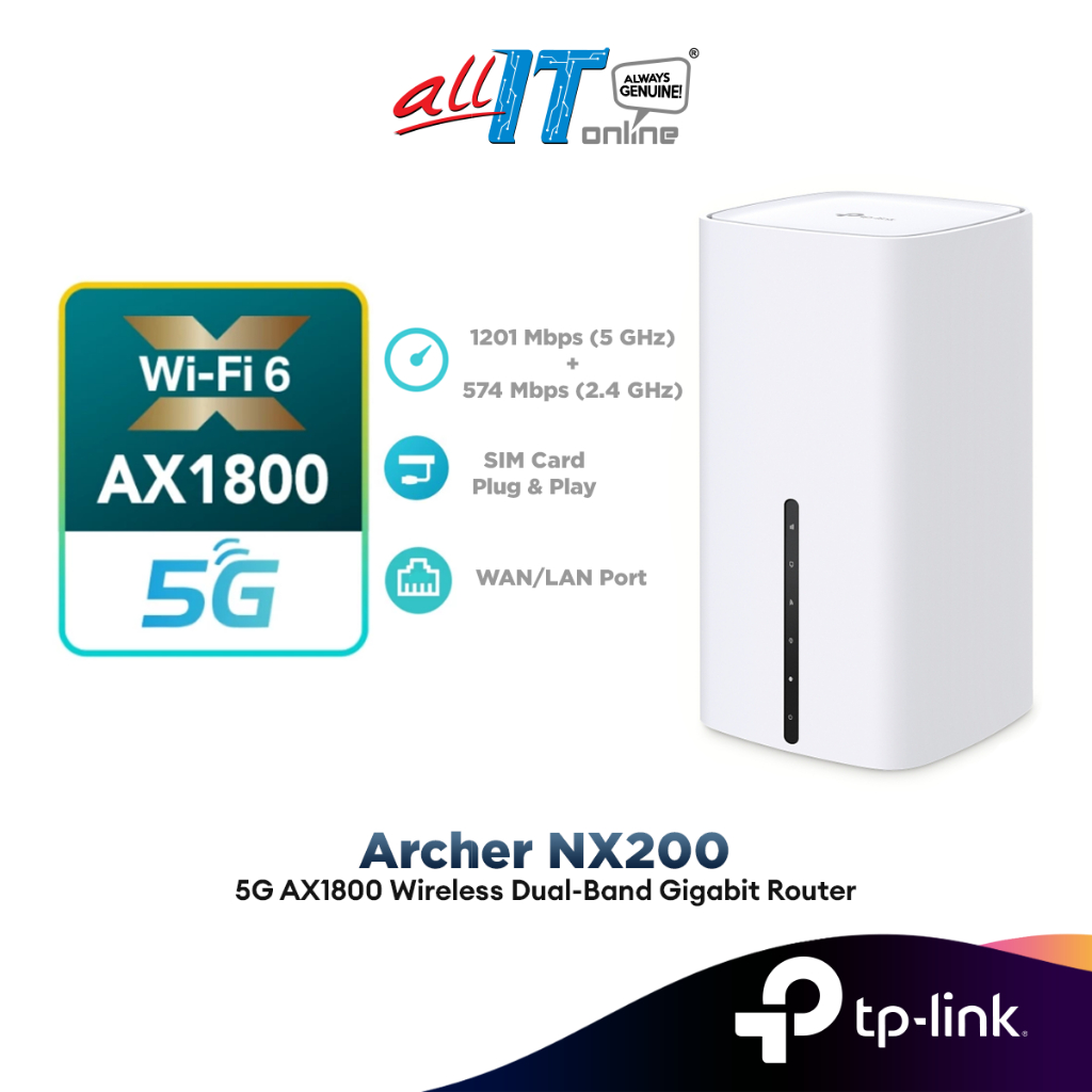 TP-Link Archer NX200 WiFi 6 5G AX1800 Wireless Dual-Band Gigabit Router | Shopee Malaysia
