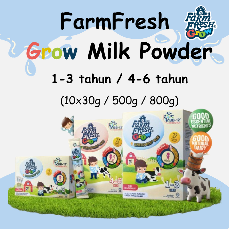 Farm Fresh Grow Powder 1-3years old 500g/4-6 years old 500g | Shopee ...
