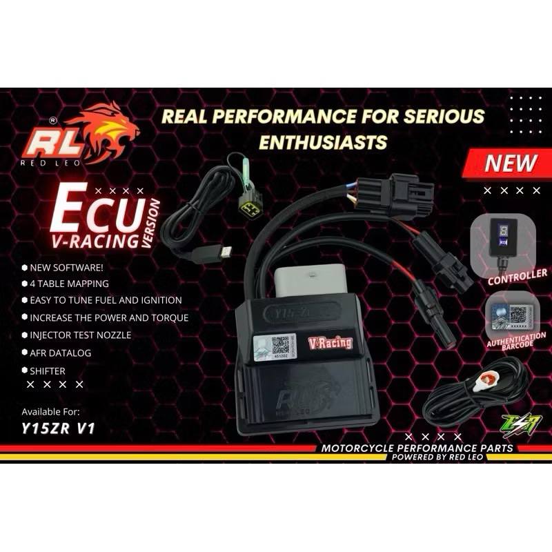 ORIGINAL ESR MOTOR RED LEO ECU VRACING SUBSIDI FOR Y15ZR Y16ZR LC135 ...