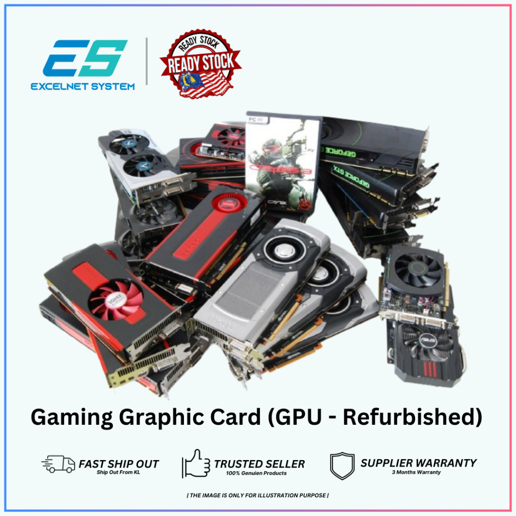 Gaming Graphic Card (GPU - Refurbished) | Shopee Malaysia