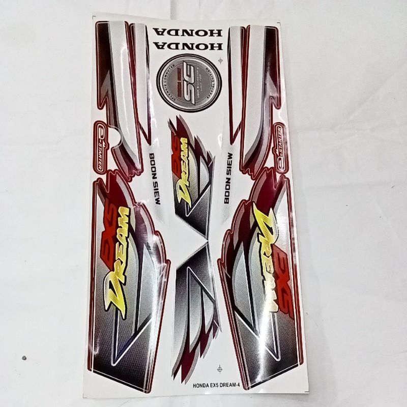 Honda EX5 DREAM STICKER Set RUNCING H878 (CLEAR STOCK) | Shopee Malaysia
