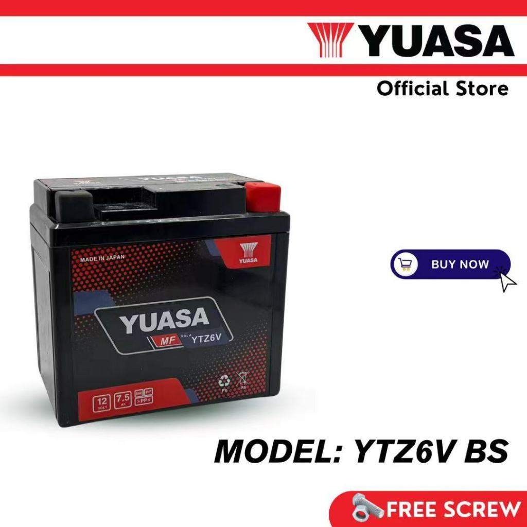 YTZ6V YTZ6 BATTERY MOTOR RS150 RXS150 RS CBR150 PCX150 NEW CLICK150i ...