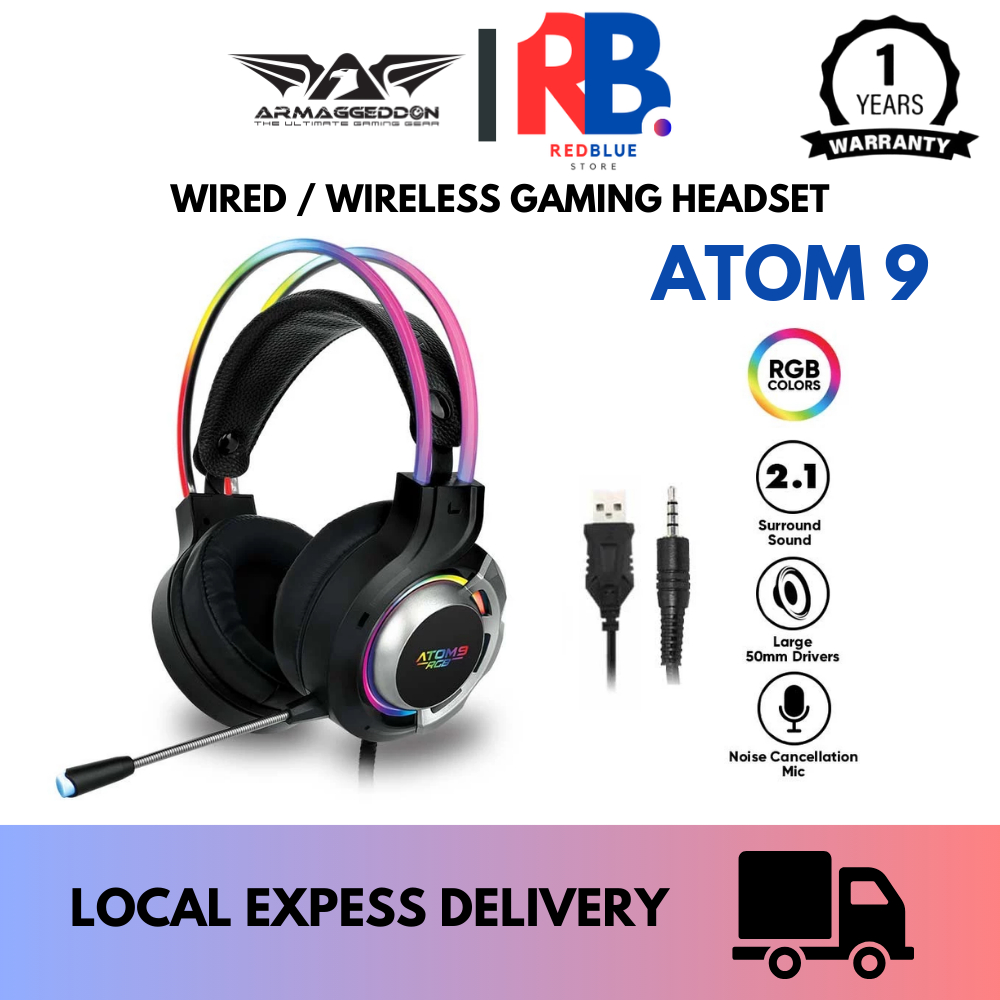Armaggeddon Atom 9 RGB Gaming Headphone Features : - Trensetting RGB ...