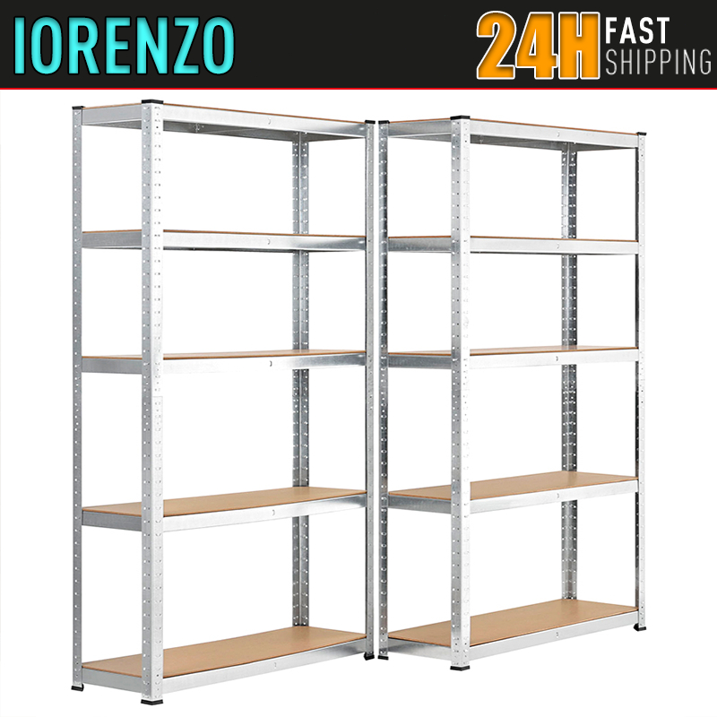 Adjustable 4/5 Tier Metal Boltless Rack Shelf Rack Warehouse Rak Besi ...