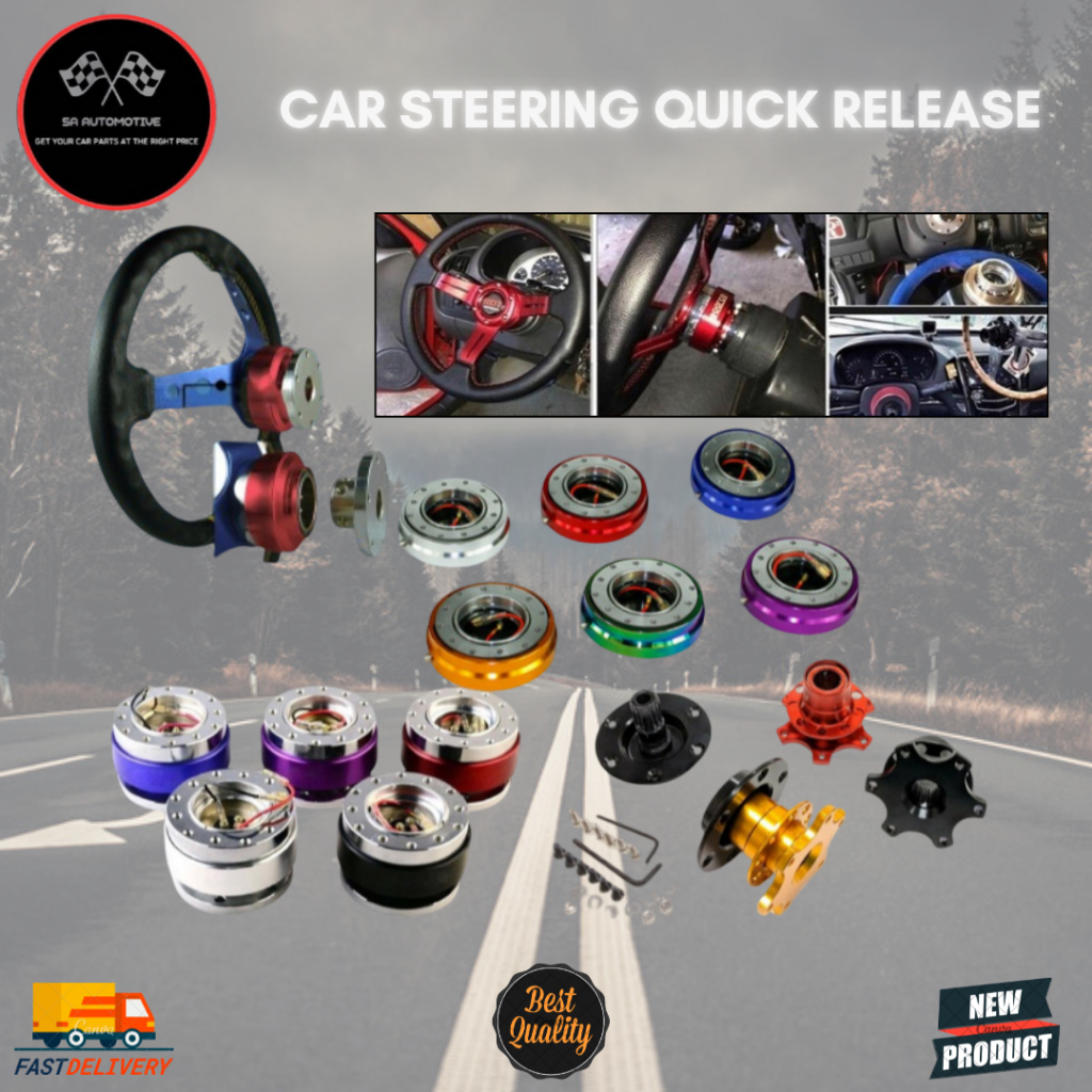 CAR STEERING QUICK RELEASE ALUMINUM MATERIAL HIGH QUALITY | Shopee Malaysia