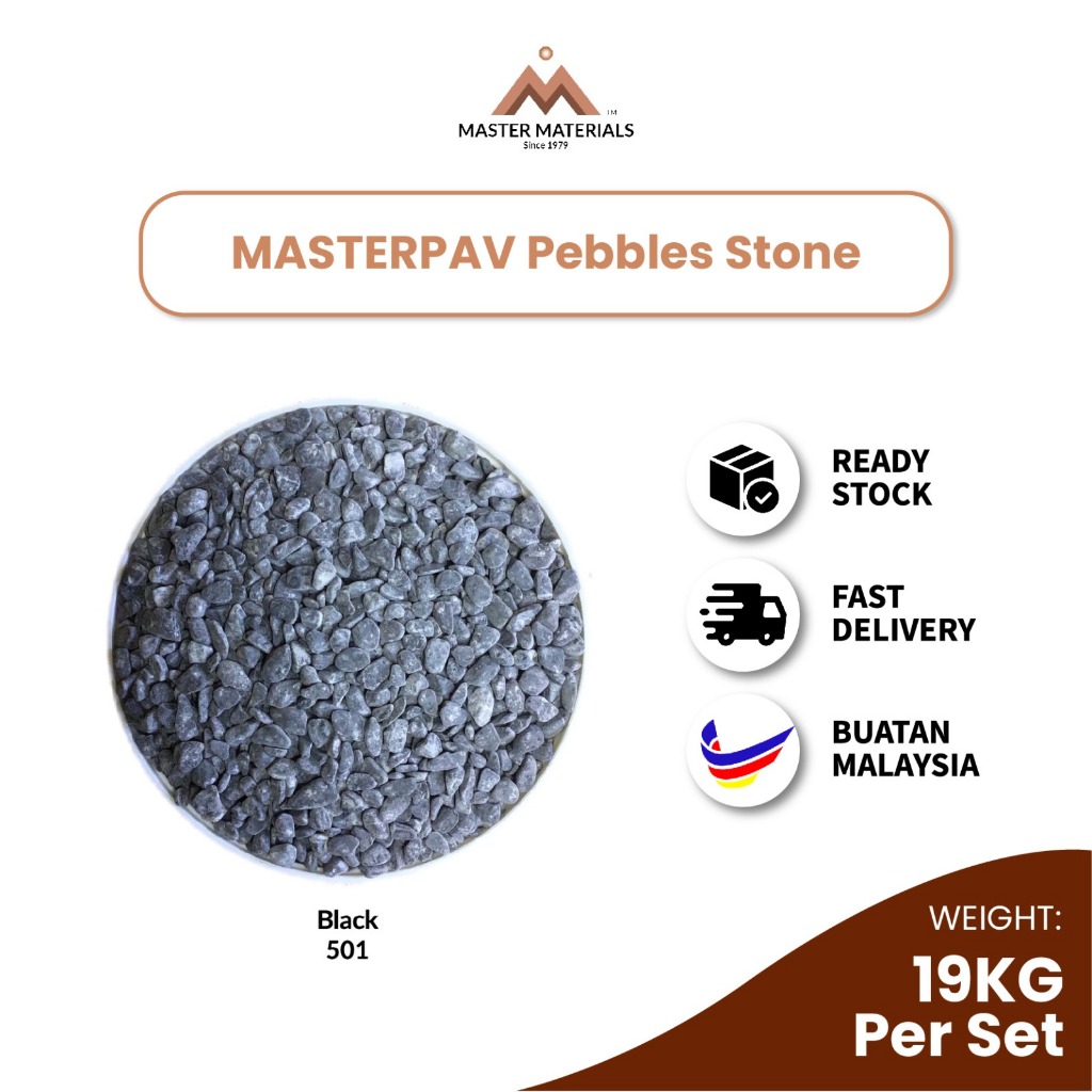 MASTERPAV Pebbles Stone/ Pebbles wash stone / Decorative stone (5.0mm ...