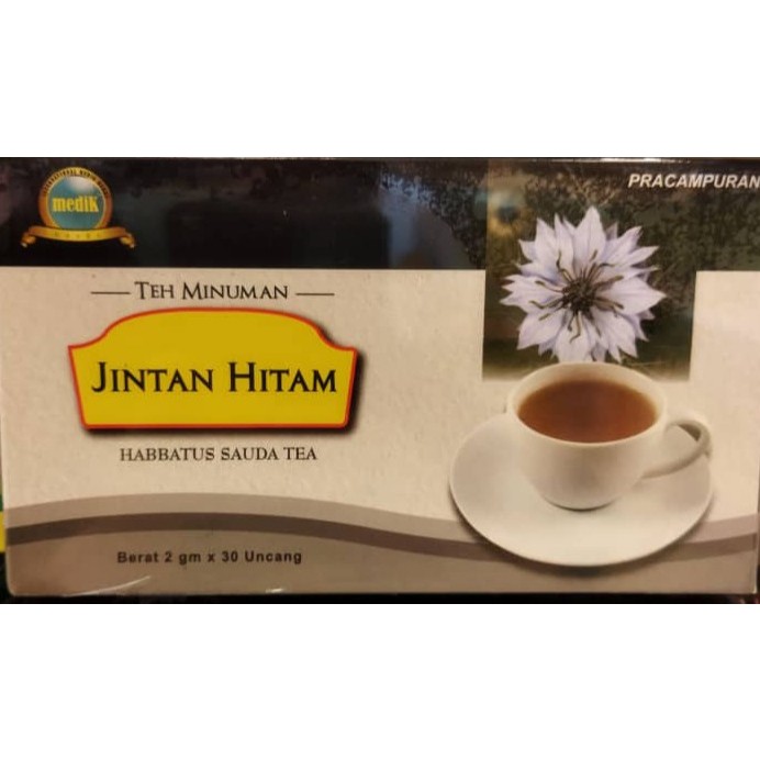 Medik Teh Minuman Jintan Hitam/Habbatus Sauda Tea (30 uncang) | Shopee ...